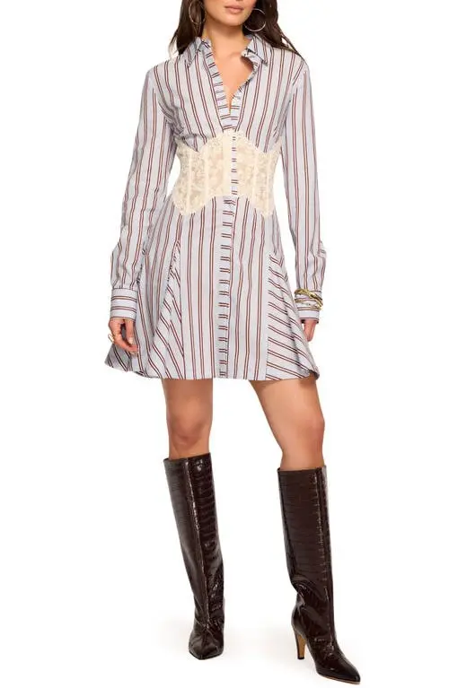 Ramy Brook Wren Lace Bodice Shirtdress