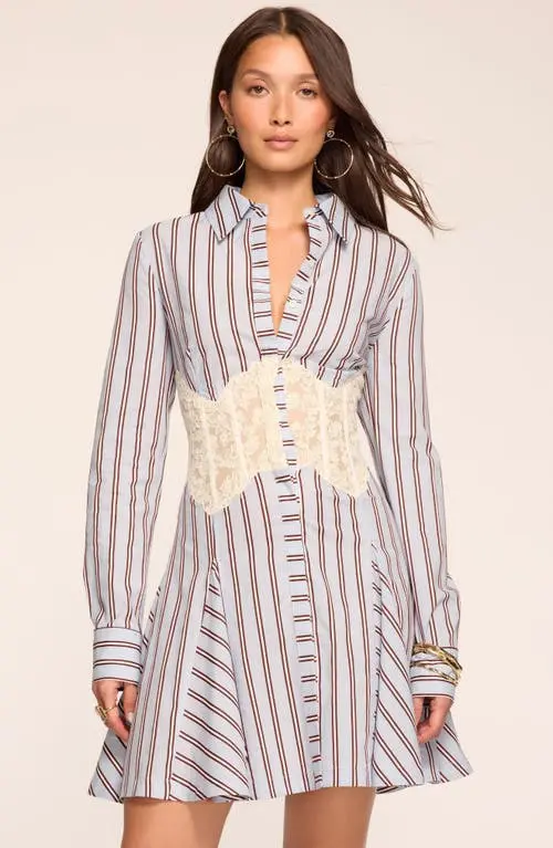 Ramy Brook Wren Lace Bodice Shirtdress