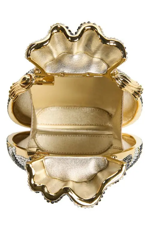 Judith Leiber Ginkgo Crystal Embellished Pouch