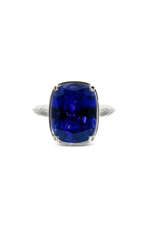 Sterling Forever Elongated Cushion Stone Ring - Silver