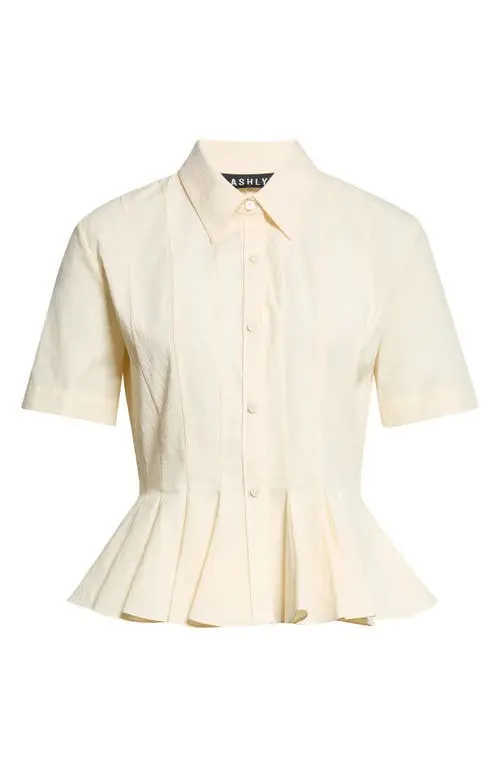 ASHLYN Lulu Cotton Button-up Shirt