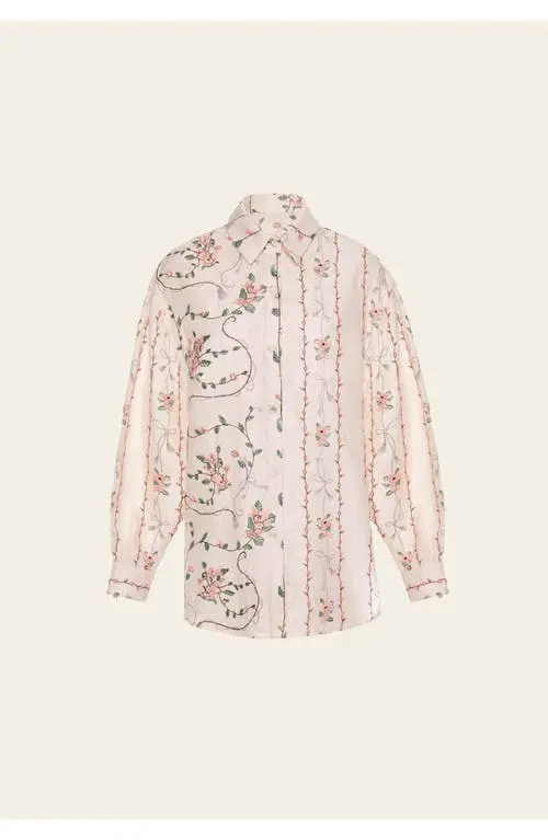 Agua Bendita Cecilia Navegante Shirt - Ivory
