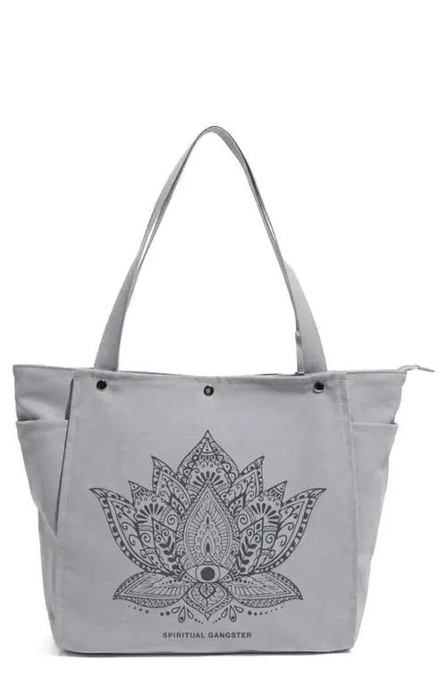 Spiritual Gangster Mandala Lotus Namaste Tote Bag - Moonshine