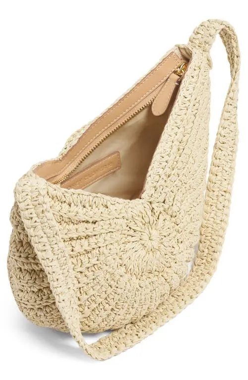 Stoney Clover Lane Shell Spiral Raffia Crossbody Bag