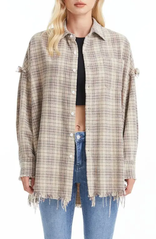 BAYEAS Plaid Cotton Shirt