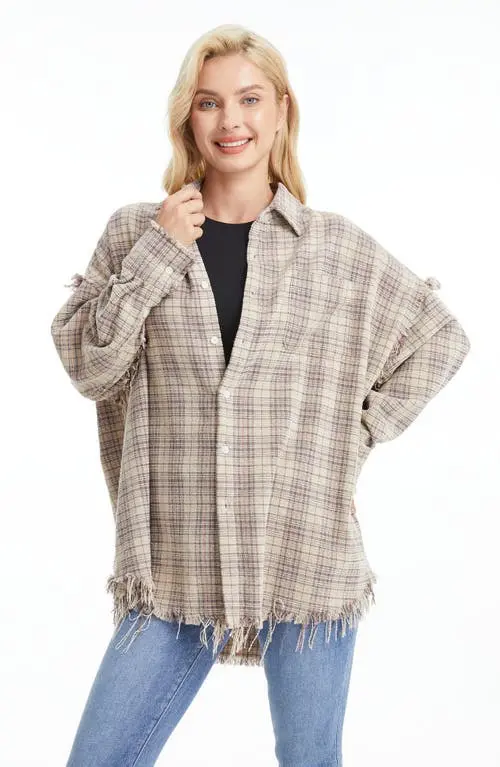 BAYEAS Plaid Cotton Shirt