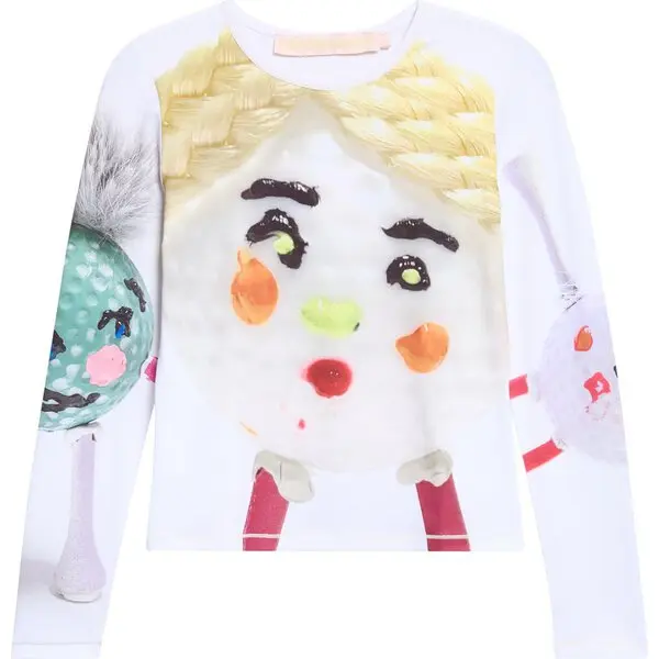 CHOPOVA LOWENA Golf Ball Fitted Jersey Top