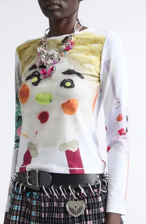 CHOPOVA LOWENA Long Sleeve Golf Ball Fitted Jersey Top