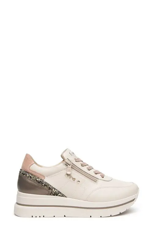 NEROGIARDINI Platform Mixed Media Lace-up And Zip-up Sneakers