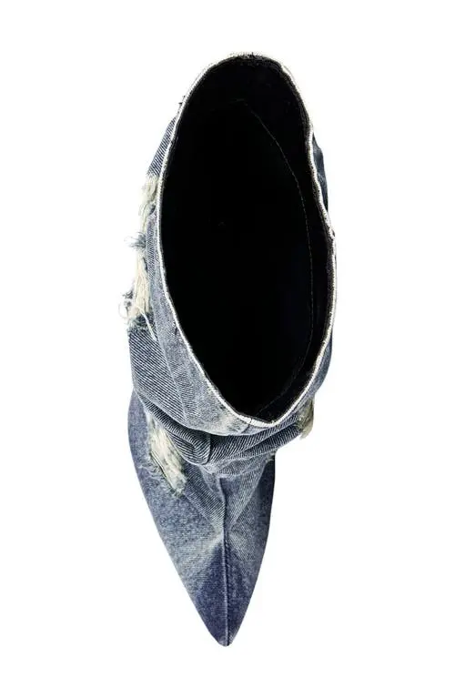 AZALEA WANG Naelia Pointed Toe Stiletto Bootie