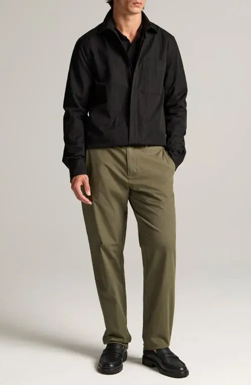 Vince Cotton Blend Zip Shirt Jacket
