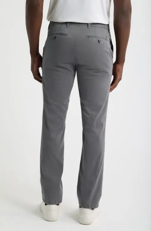 BRAX Evans Flat Front Straight Leg Chinos - Graphite