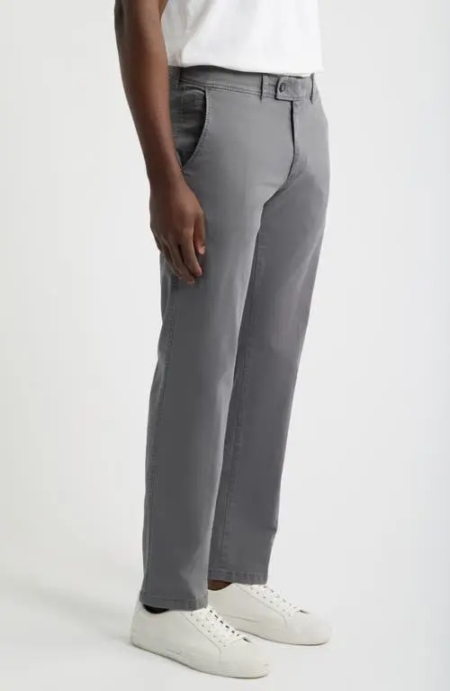BRAX Evans Flat Front Straight Leg Chinos - Graphite