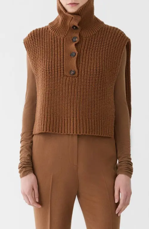 Lafayette 148 New York Merino Wool Button-front Dickie
