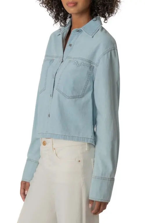 Kut From The Kloth Aubrey Cropped Long Sleeve Button Down Shirt