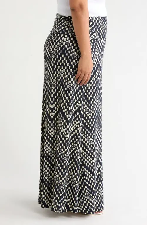 Loveappella Printed Maxi Skirt