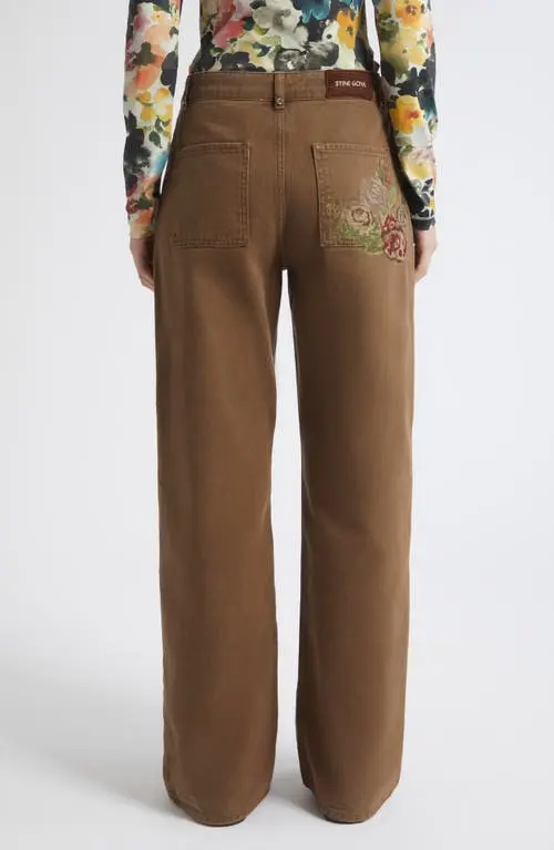 Stine Goya Baggy Fit Wide Leg Jeans