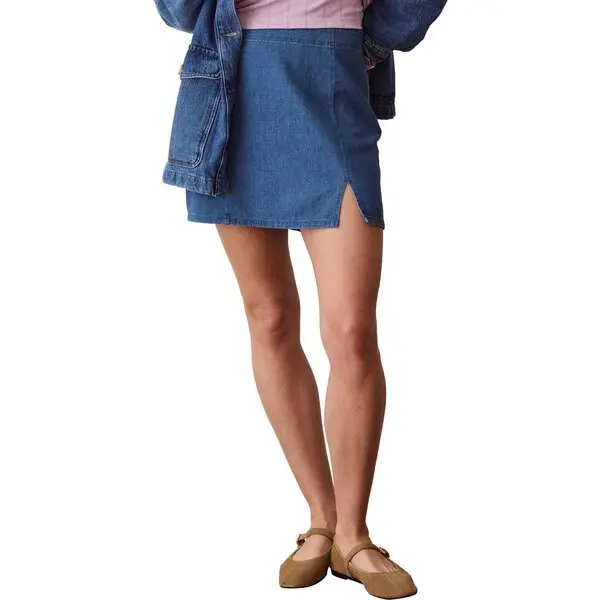 Marine Layer Jamie Cotton Denim Miniskirt