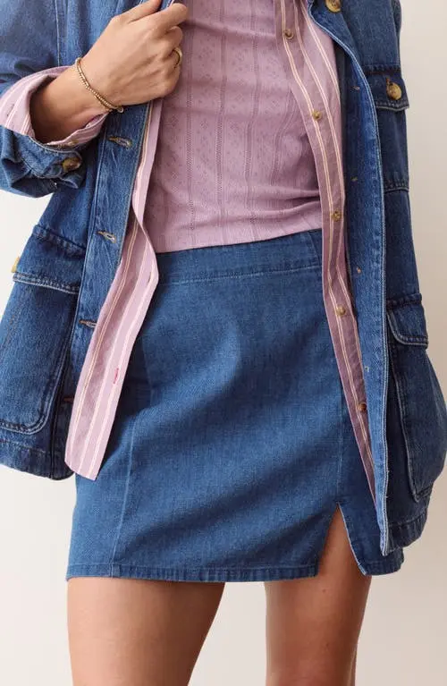 Marine Layer Jamie Cotton Denim Miniskirt