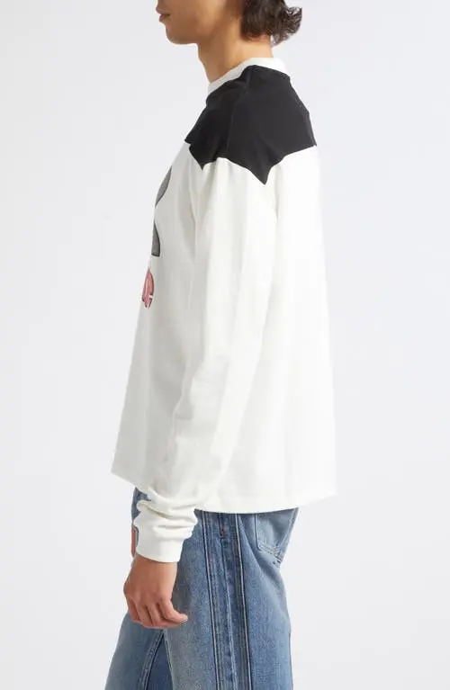 Rhude Racing Panel Long Sleeve Graphic T-shirt