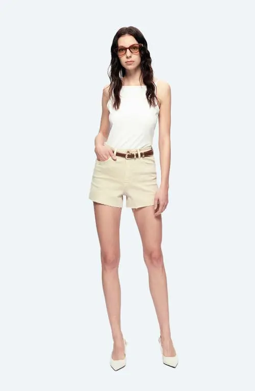 BAYEAS Flora High Waist Cutoff Denim Shorts