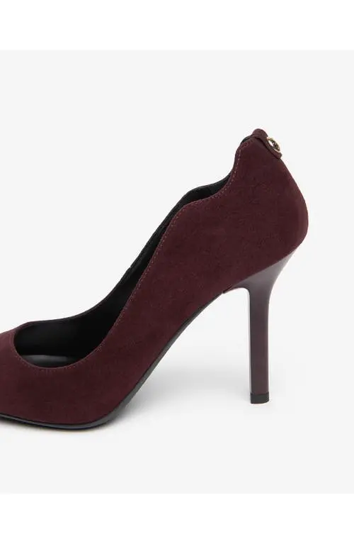 NEROGIARDINI Scalloped Pointed Toe Stiletto Pumps