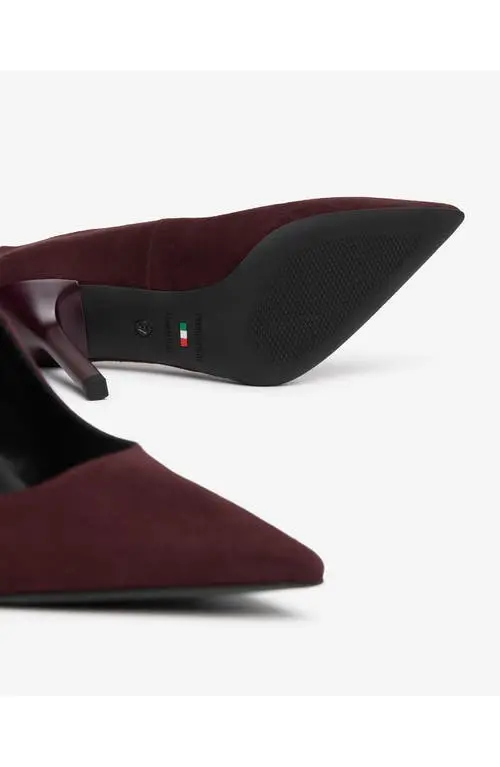 NEROGIARDINI Scalloped Pointed Toe Stiletto Pumps