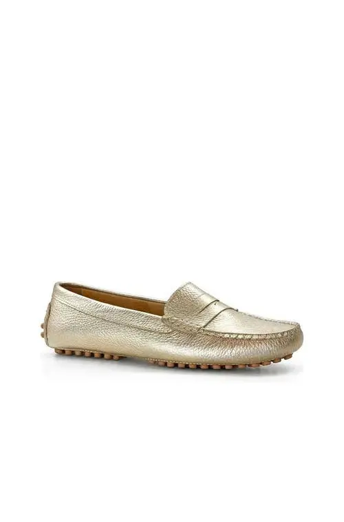 MENINA STEP Oporto Moccasin Loafer - Gold