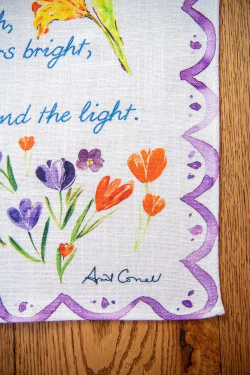 MODERN PRAIRIE Spring Blooms Tea Towel