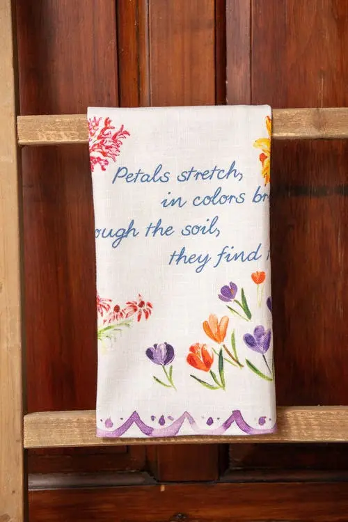 MODERN PRAIRIE Spring Blooms Tea Towel