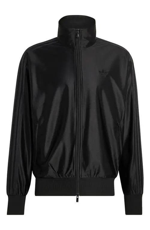 Adidas Firebird Metallic Track Jacket With Trefoil Logo