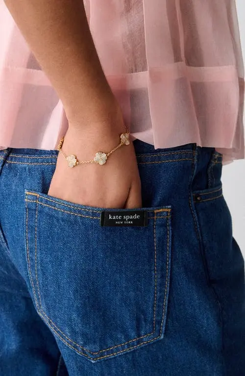 Kate Spade New York Pavé Scattered Clover Bracelet