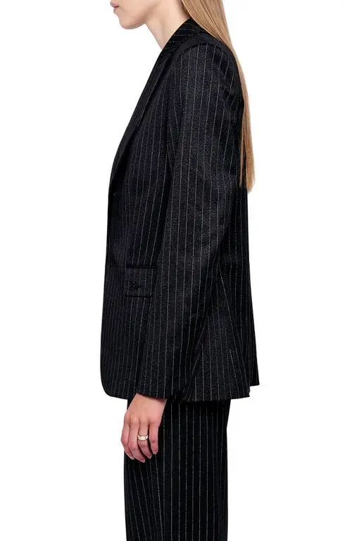 Zadig&Voltaire Valser Pinstriped Blazer