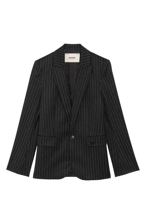 Zadig&Voltaire Valser Pinstriped Blazer