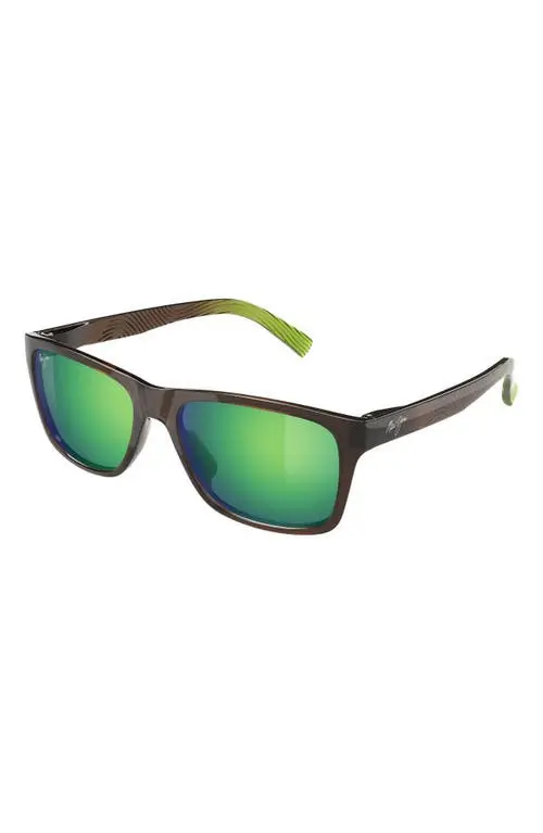Maui Jim Mj0345s 55mm Polarized Square Sunglasses