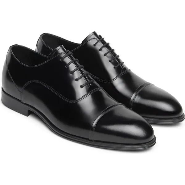 NEROGIARDINI Leather Cap Toe Oxford