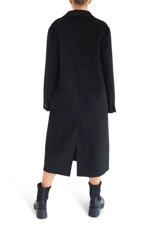 BELLE & BLOOM Right There Side Tie Wool Blend Coat