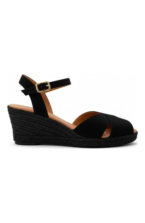 MENINA STEP Jimena Medium Double Band Espadrille Wedge Sandal