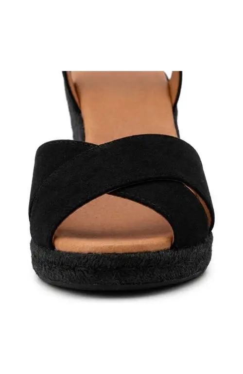 MENINA STEP Jimena Medium Double Band Espadrille Wedge Sandal