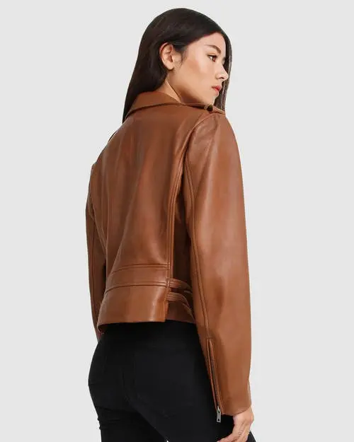 BELLE & BLOOM Just Friends Leather Moto Jacket