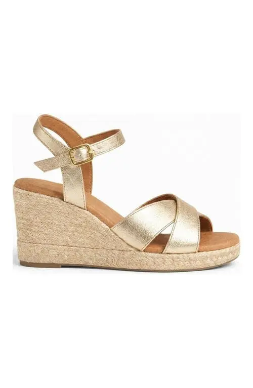 MENINA STEP Jimena Double Band Espadrille Wedge Sandals