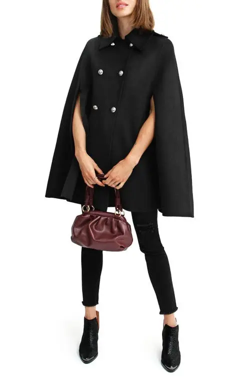 BELLE & BLOOM On My Mind Wool Blend Cape
