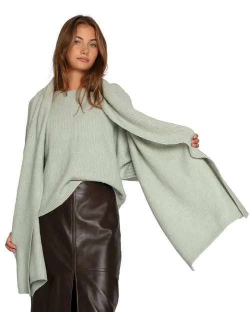 BELLE & BLOOM Wrap Me Up Scarf Sweater