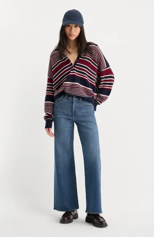 Good American The Oversized Rugby Sweater