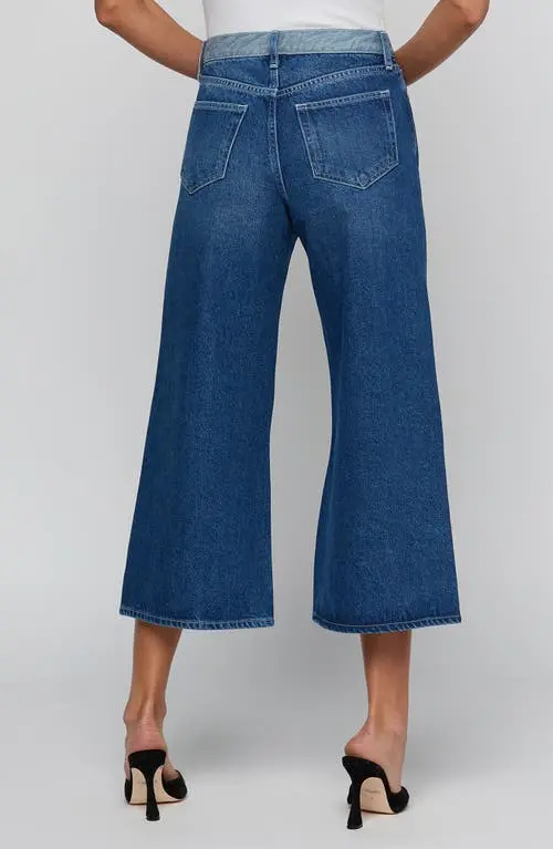 L'Agence Bronte High Waist Crop Wide Leg Jeans