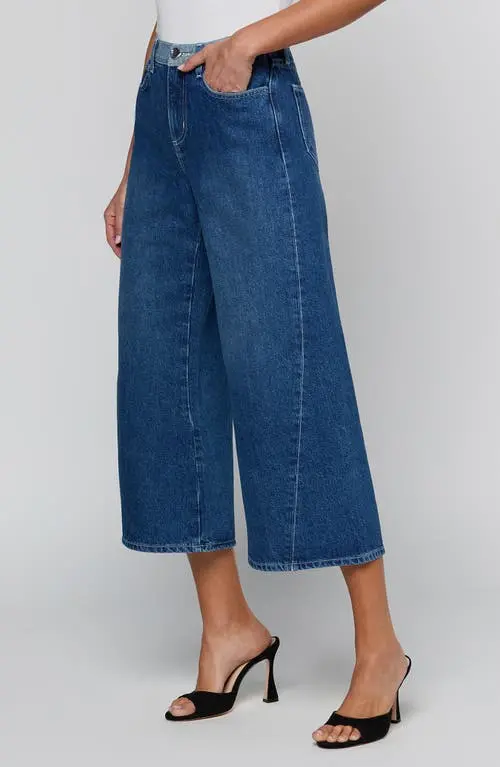 L'Agence Bronte High Waist Crop Wide Leg Jeans
