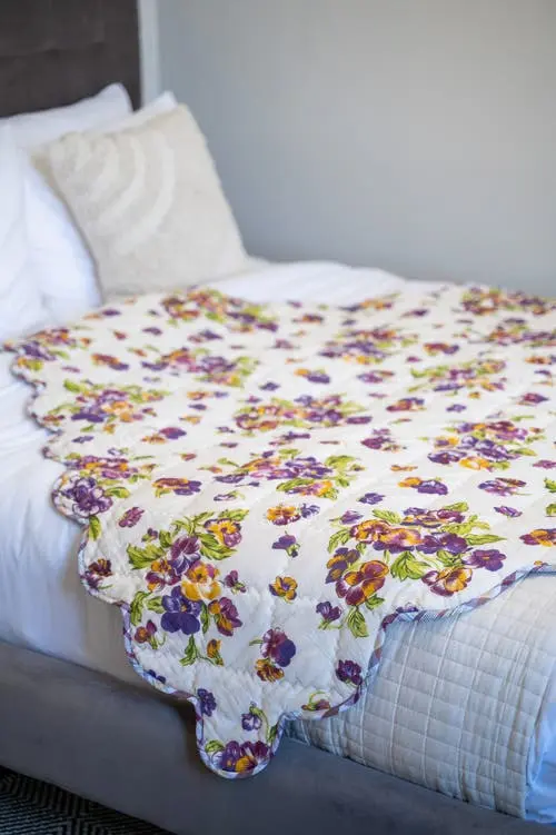 MODERN PRAIRIE Pansies Throw