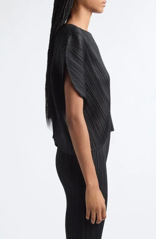 Issey Miyake Monthly Colors July Pleated Top - Black