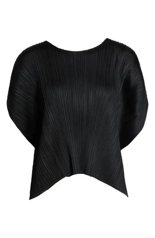Issey Miyake Monthly Colors July Pleated Top - Black