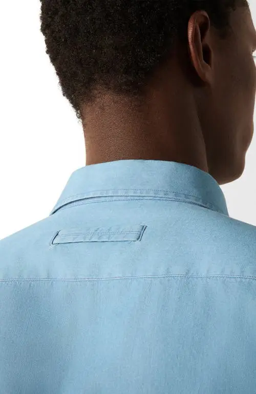 Zegna Denim Button-up Shirt - Light Blue